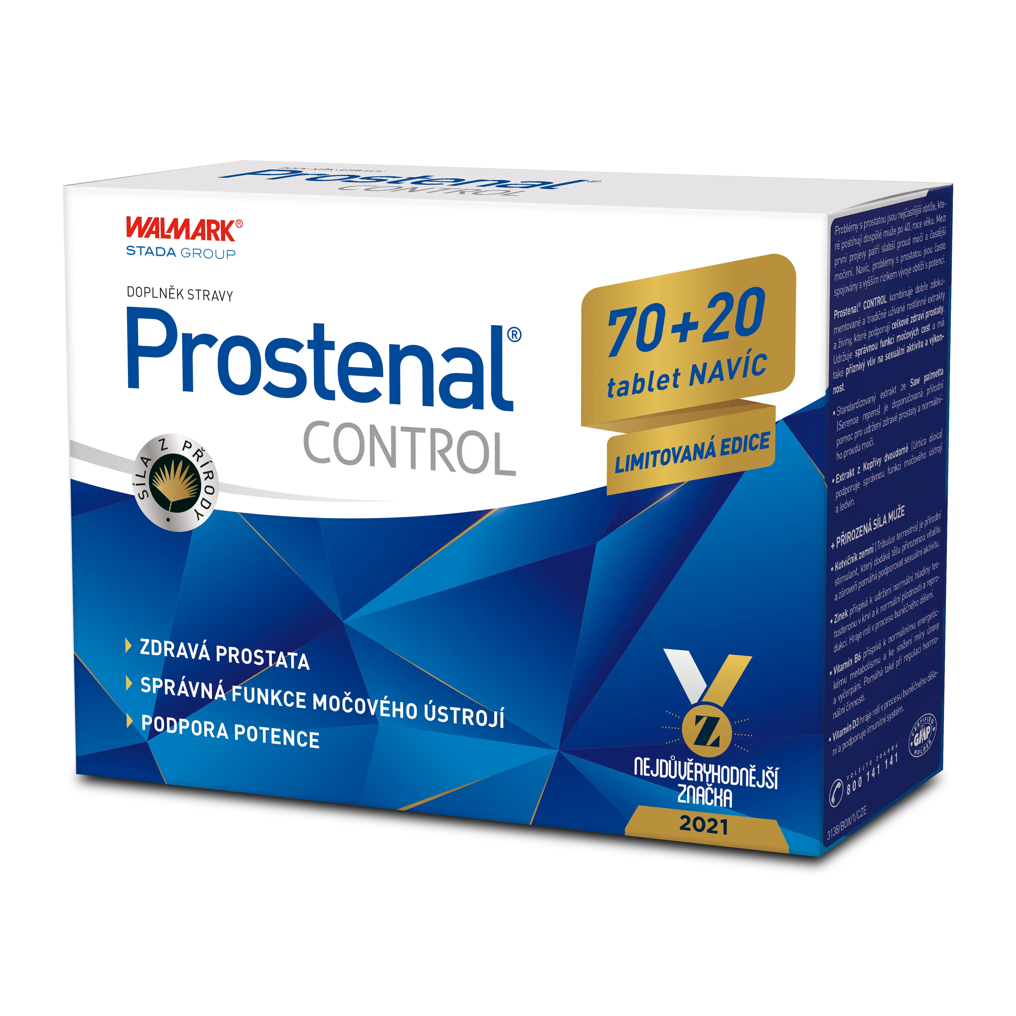 Prostenal Control 70+20 tablet navíc | Alphega.cz