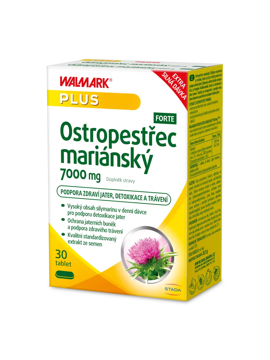 Walmark Ostropestřec mariánský 7000mg 30 tablet | Alphega.cz