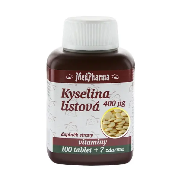 MedPharma Kyselina listová 400mcg 107 tablet | Alphega.cz