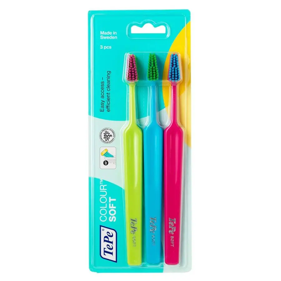 TePe Colour Select Soft zubní kartáčky 2+1 ks | Alphega.cz