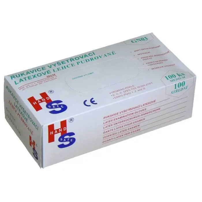 MSM rukavice vyšetřovací latexové L 100 ks | Alphega.cz