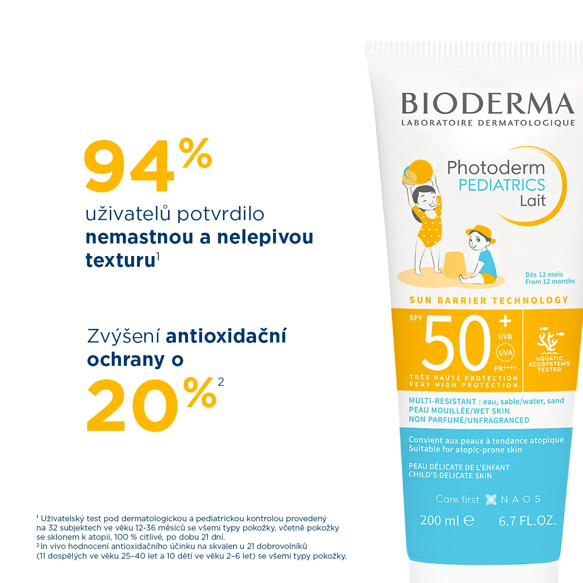 BIODERMA Photoderm PEDIATRICS mléko SPF50+ 200ml | Alphega.cz